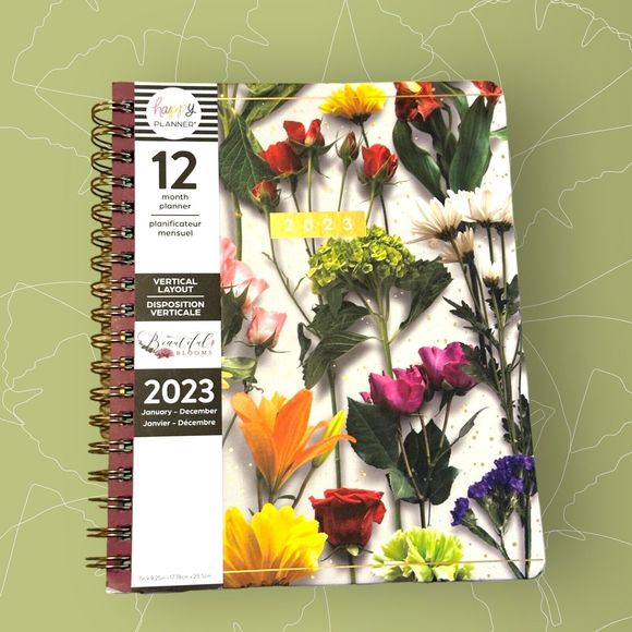 The Happy Planner | Office | The Happy Planner Beautiful Blooms Twin ...